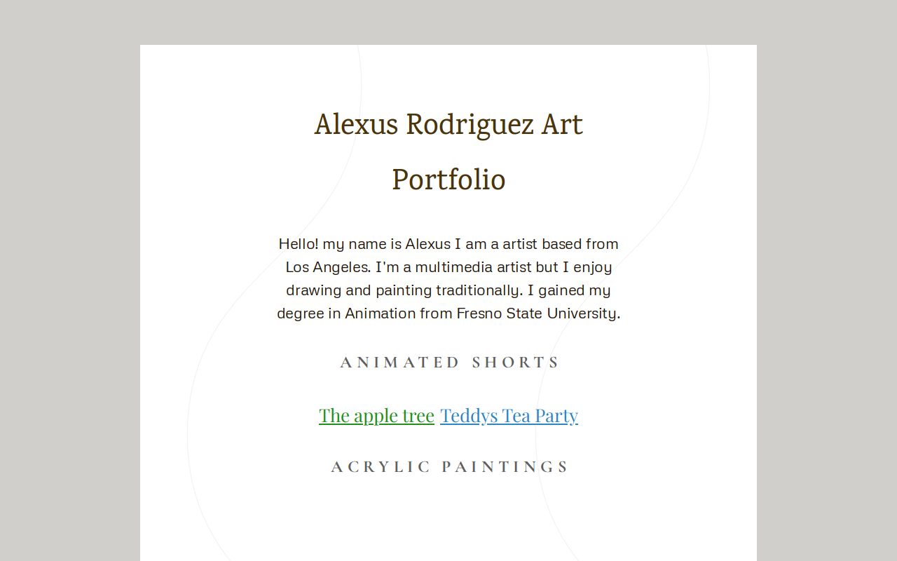 Alexus Rodriguez Portfolio
